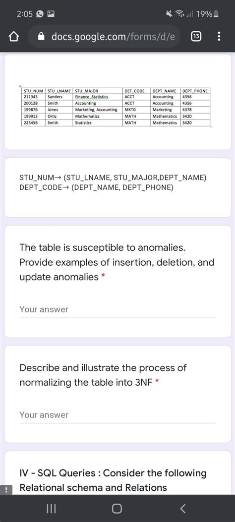Solved 205 Till 19 Iv Sql Queries Consider The