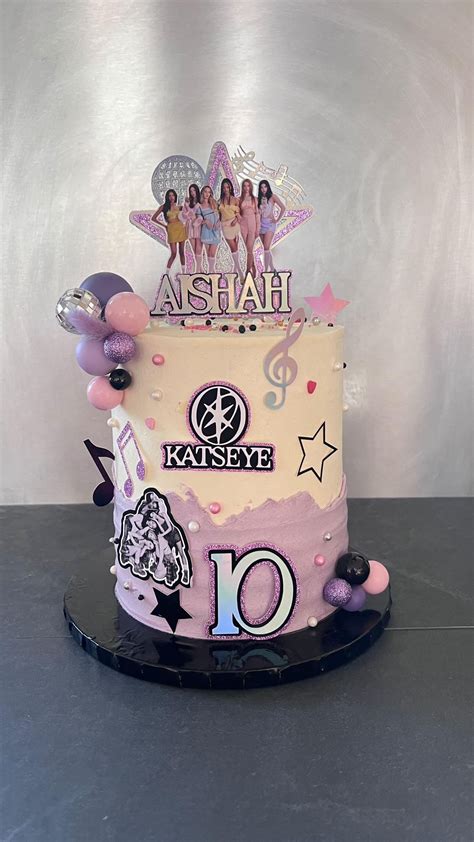 Katseye Cake Topper Set With Personalised Name And Age Etsy Uk