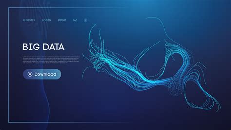 Abstract Data Stream Visualization In Blue With Flowing Lines 42407737 Vector Art At Vecteezy