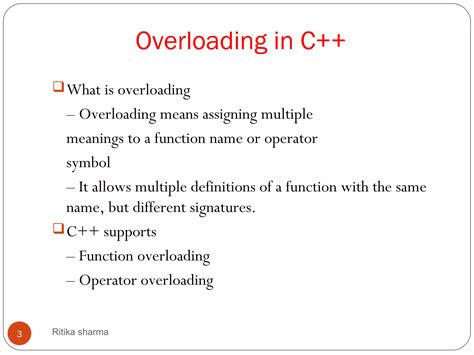 Function Overloadingc Ppt