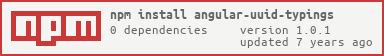 GitHub Zabrowarnyrafal Typings Angular Uuid Angular Uuid Typescript Typings