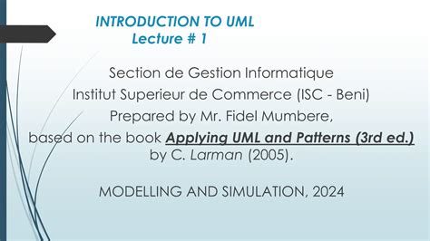 Uml Unified Modeling Language English Ppt