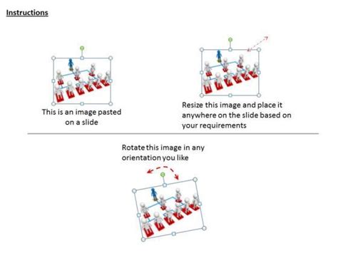 Business Strategy Execution 3d Team Taking Positions Concept Statement