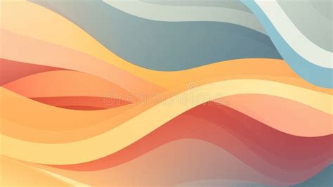 An Abstract Colorful Wave Pattern With Smooth Wavy Line Digital Art Aig35 Stock Illustration