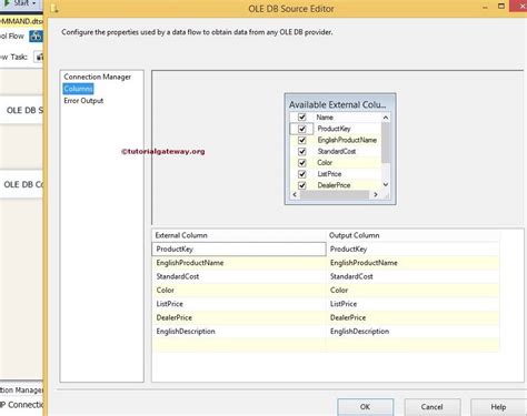 ole db command transformation in ssis