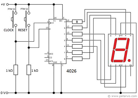 Digital Clock Circuit Diagram Using 4026 Circuit Diagram