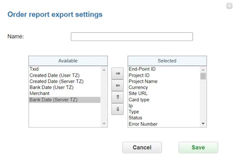 Transaction Report Elecsnet API