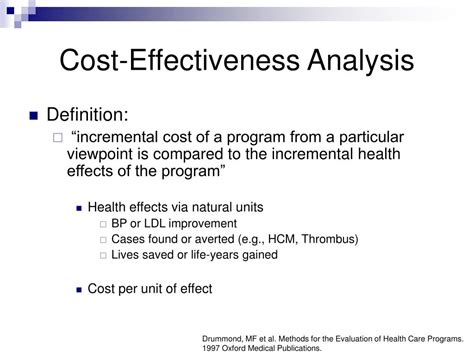 Ppt Cost Effectiveness Analysis And Echocardiography Powerpoint Presentation Id 3426749