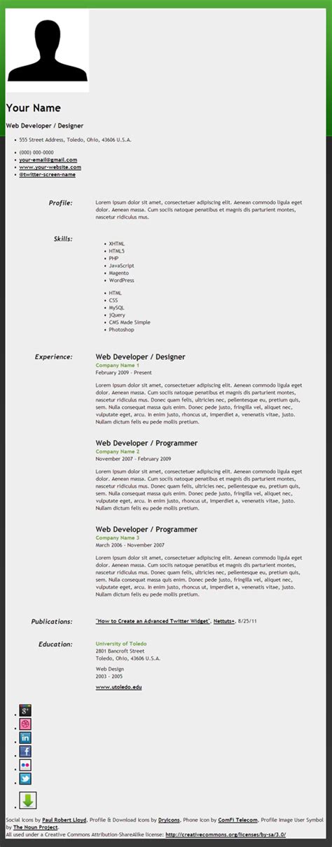 How To Create An HTML5 Microdata Powered Resume