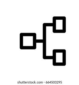 Horizontal Hierarchy Chart Stock Vector Royalty Free 1205268355 Shutterstock