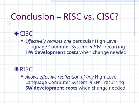Tiborppt Risc Vs Cisc Ciscrisc Features Ppt