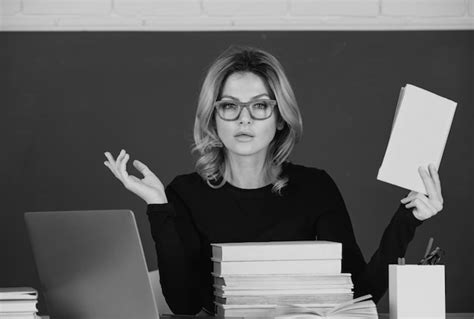 Premium Photo Closeup Portrait Of Young Sexy Teacher Or Female Tutor