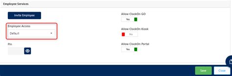 Employee Self Service Setup Clockon Online Knowledge Base