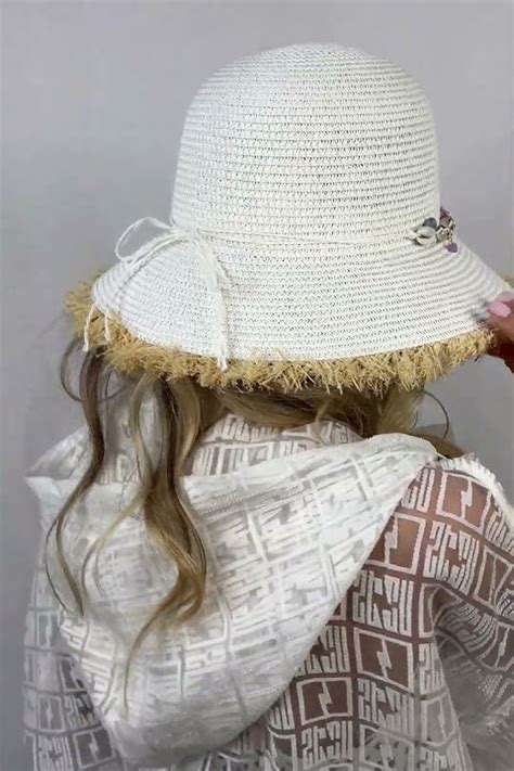 Шляпа женская Ракушка среднее поле (Арт. 5023007БЕЛЫЙ) - YouTube