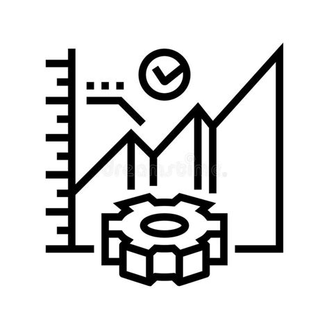 Efficiency Improvement Manufacturing Engineer Icon Color Illustration Stock Illustration
