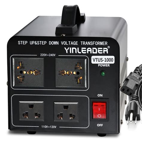 Yinleader 1000w Voltage Converter Transformer 110v To 220v Or 220v To 110v 1000 Watt Step Up