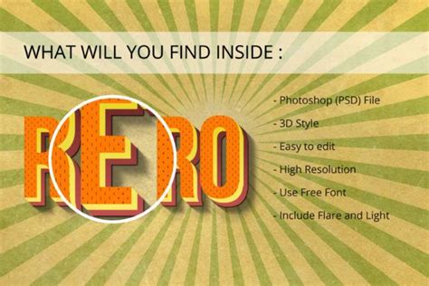 Photoshop Vintage Retro Text Effect Graphic By Anomali Bisu Creative Fabrica Retro Text