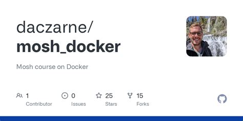 github daczarne mosh docker mosh course on docker