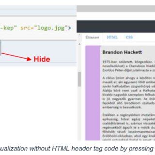 Hide And Show Buttons For Visualization HTML Header Tag Code Download Scientific Diagram