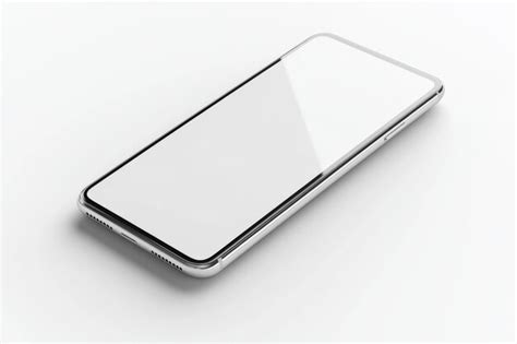Modern Smartphone Mockup On Isolated Background Created With Generative