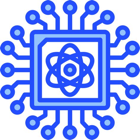 quantum computing generic color lineal color icon