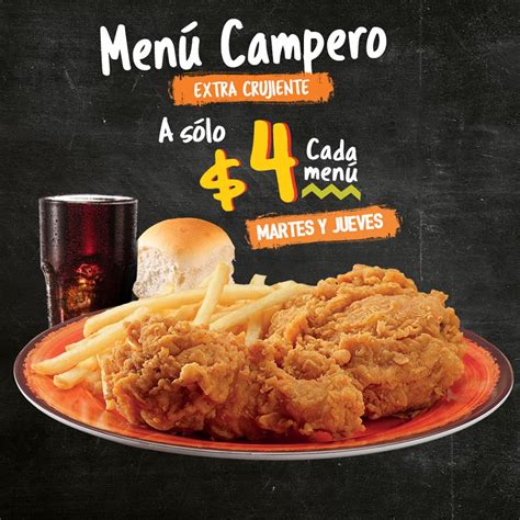 Pollo Campero Menu Festival Del Sabor Desayuno Almuerzo Cena Por