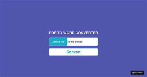 Koushikxycodeclause Pdf To Word Converter Codesandbox