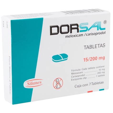 Dorsal 15 200 Mg 7 Tabletas Walmart En Línea