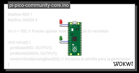 Pi Pico Community Core Ino Copy Wokwi ESP STM Arduino Simulator