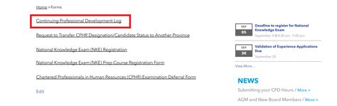 Logging Your Continuing Professional Development Hours Cphr Nl