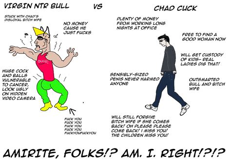 Virgin Bull Vs Chad Cuck Scrolller