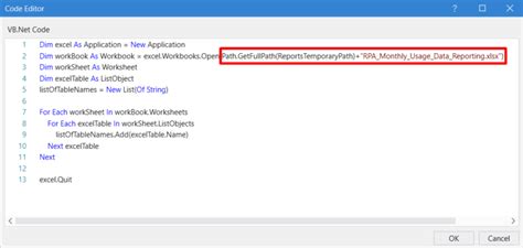 How Can I Find The Name Of All Tables In Excel Activities Uipath