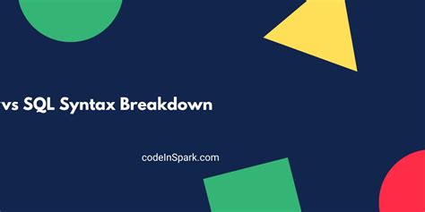 Pyspark Vs Sql Syntax Breakdown By Soutir Sen Pyspark Vs Sql Syntax Breakdown By Soutir Sen