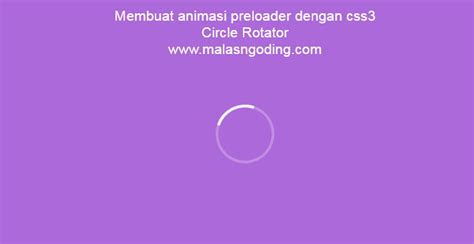 cara membuat animasi preloader dengan css3 malas ngoding