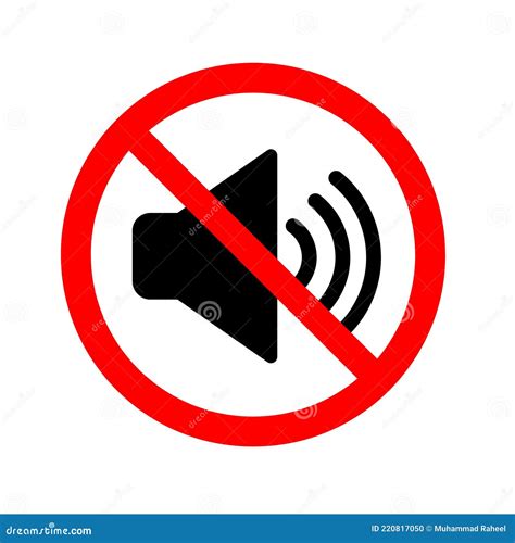 Noise Prohibition Symbol Sign Keep Quiet Observe Silence Icon Vector