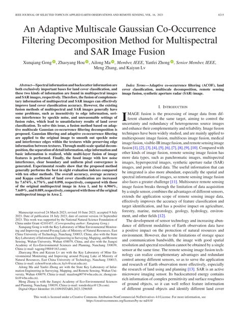 PDF An Adaptive Multiscale Gaussian Co Occurrence Filtering Decomposition Method For