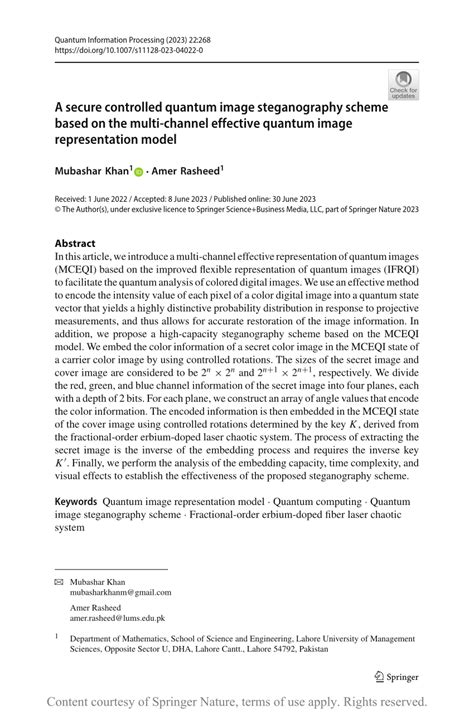 a secure controlled quantum image steganography scheme based on the