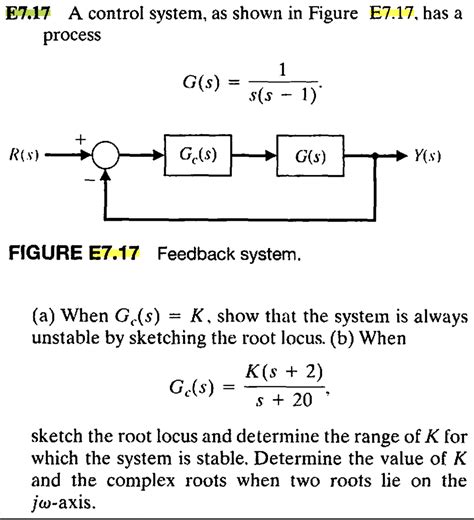 Solved Dont Use Matlab E717 A Control System As Shown In Figure