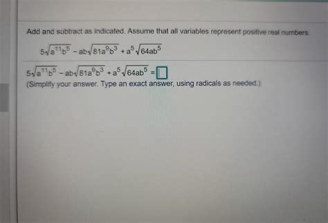 solved add and subtract as indicated assume that all