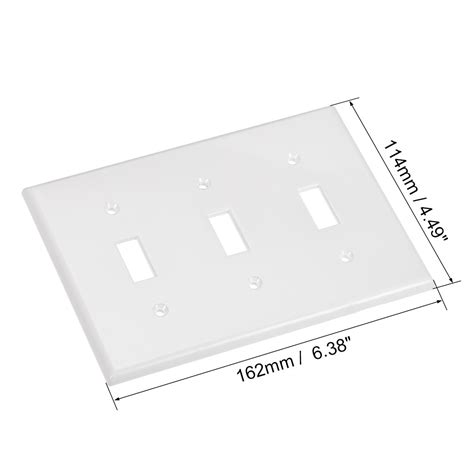 Uxcell 3 Gang Classic Toggle Decorative Wall Plate Vicedeal