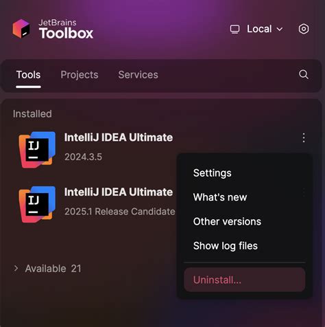 Uninstall Intellij Idea Intellij Idea Documentation
