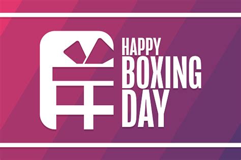 해피 복싱 데이 휴일 개념 배경 배너 카드 텍스트 비문이있는 포스터용 템플릿 벡터 Eps10 그림입니다 12월에 대한 스톡 벡터