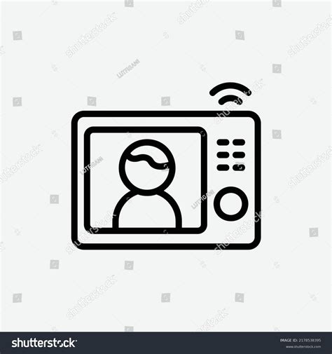 Intercom Icon Isolated Smarthome Outline Icon Stock Vector Royalty Free Shutterstock