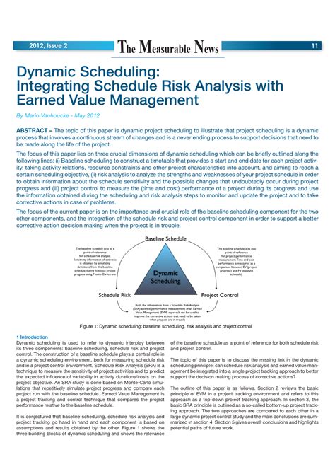 Integrating Schedule Risk Analysis With Earned Value Management Docslib