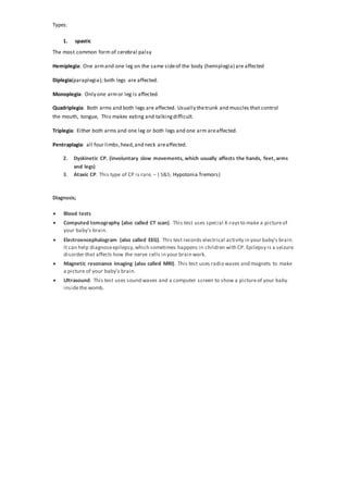 Cerebral Palsy CP DOCX Pregnancy Reproductive Health