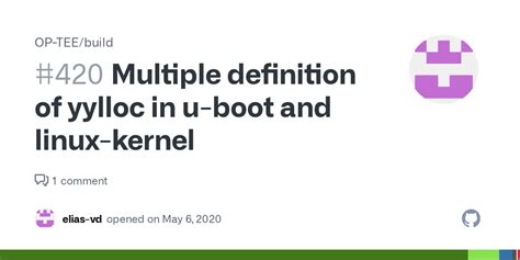 Multiple Definition Of Yylloc In U Boot And Linux Kernel Issue OP TEE Build GitHub