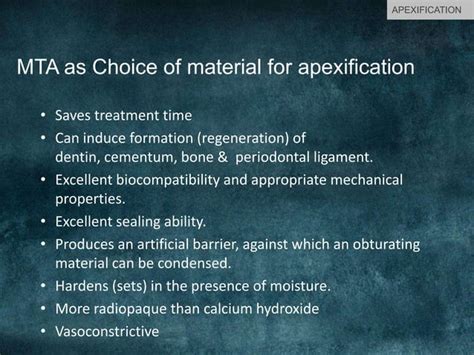 Apexogenesis Apexification PPTX Dental Health Diseases And Conditions