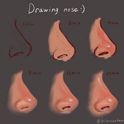 JuliaRazumova On Instagram Nose Tutorial Swipe To See The Process 52 365 Drawin