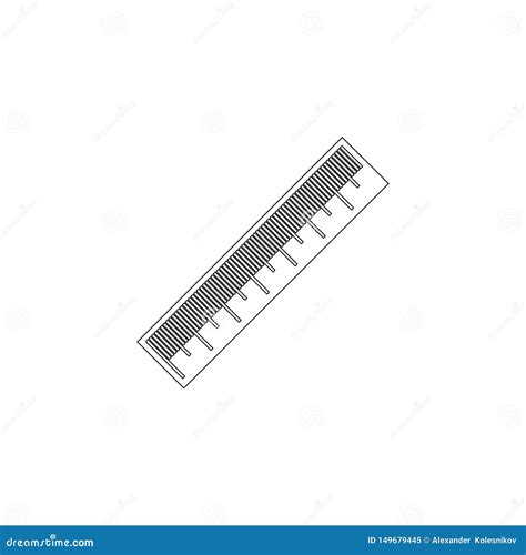 Measurement Ruler Flat Vector Icon Stock Vector Illustration Of Growth Accuracy 149679445