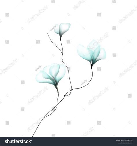 Watercolor Flowers Template Frame Vignette Invitation Stock Illustration 2193047233 Shutterstock